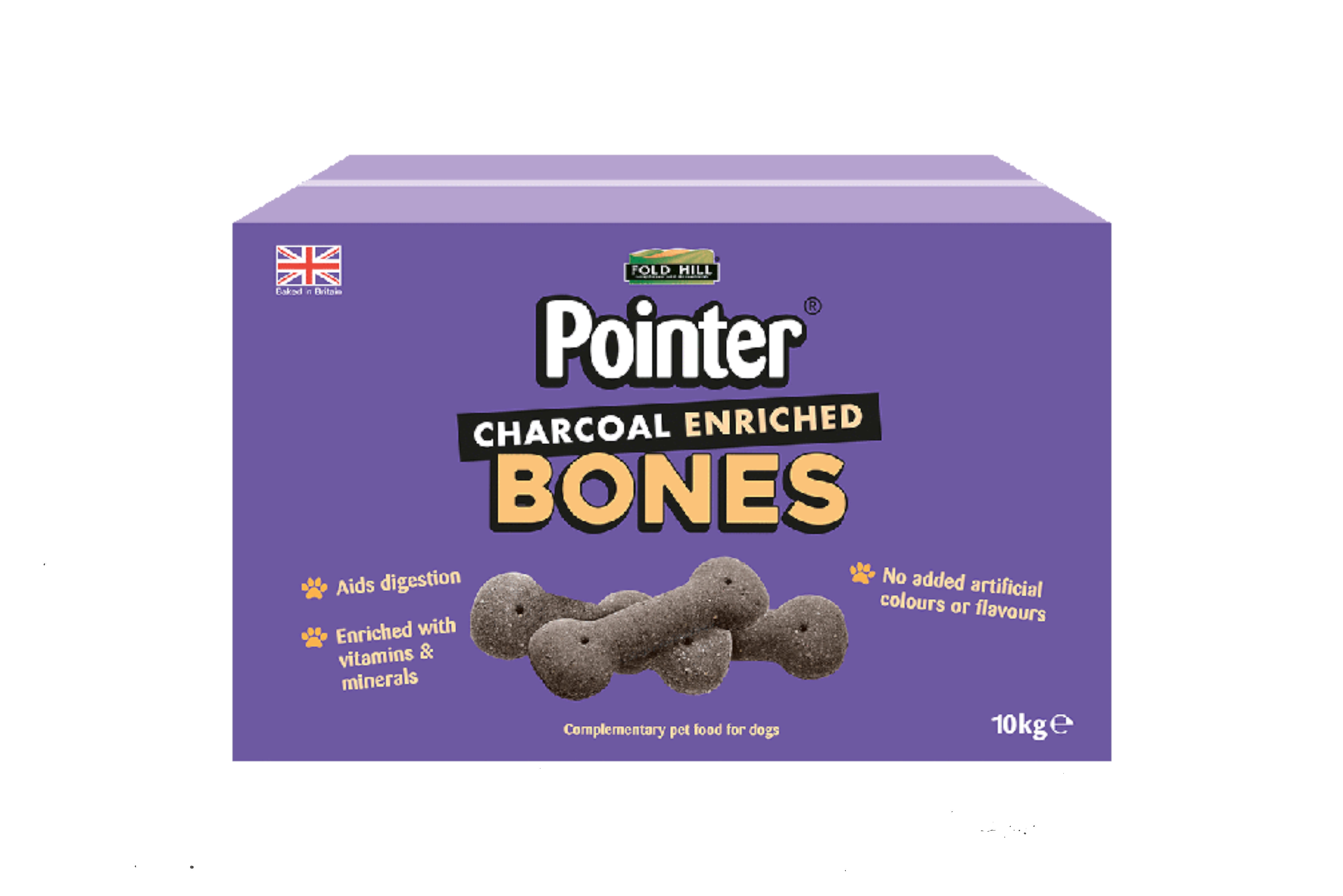 Pointer - Charcoal Bones (Box) - 10kg - Durham Animal Feeds